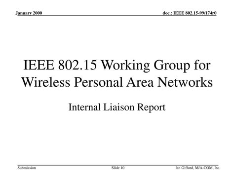 PPT IEEE P802 15 Working Group For Wireless Personal Area Networks PowerPoint Presentation