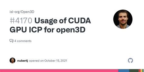 usage of cuda gpu icp for open3d · issue 4170 · isl org open3d · github