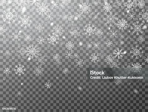 투명 한 배경에 고립 된 현실적인 떨어지는 눈송이 눈과 눈송이와 겨울 배경입니다 매직 화이트 눈 텍스처입니다 크리스마스 디자인입니다 벡터 일러스트 레이 션 12월에 대한