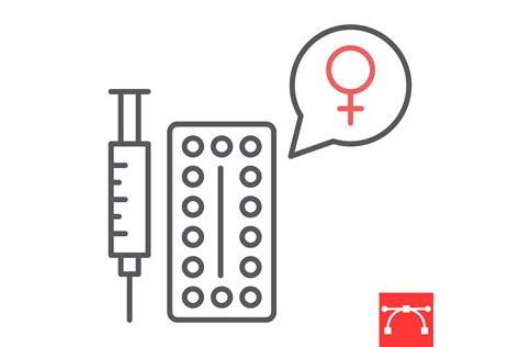 Hormone Therapy Line Icon Graphic By Fox Design · Creative Fabrica