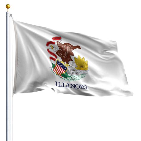 10 X 15 Illinois Flag Eder Flag