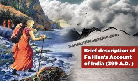 Brief Description Of Fa Hians Account Of India Sanskriti Hinduism And Indian Culture Website