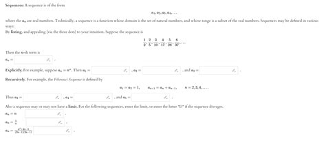 Solved Sequences A Sequence Is Of The Form A1a2a3a4
