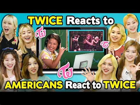 TWICE Reacts To Americans React To TWICE K Pop Reactception Allkpop