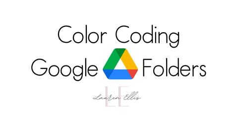 Color Code Google Drive Folders