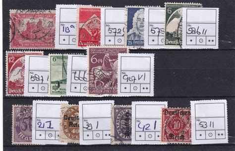 German Empire 19201943 Plate Errors Approved Schlegel Bpp Fleiner