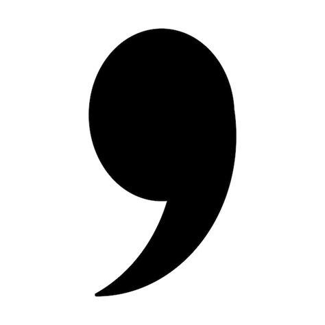 Premium Vector Comma Punctuation Icon