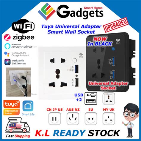 Tuya Smart Wall Socket Combo QC USB Charging Port WiFi ZigBee Works With Smart Life Google