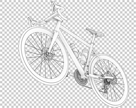 Premium PSD Classic Bike Isolated On Transparent Background D Rendering Illustration
