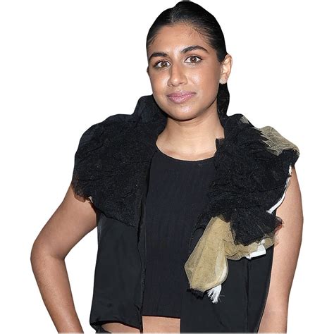 Monica Padman Black Outfit Buddy Torso Up