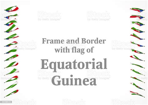프레임과 적도 기니의 국기와 국경입니다 3 차원 일러스트 레이 션 0명에 대한 스톡 사진 및 기타 이미지 0명 공란 교육 Istock