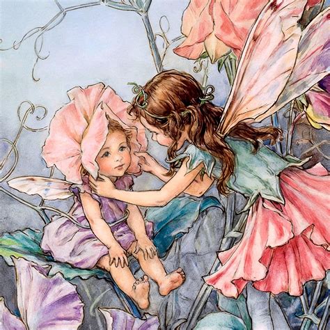 Cicely Mary Barker Flower Fairies Art Set Vintage Watercolor
