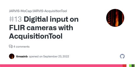 Digitial Input On Flir Cameras With Acquisitiontool · Issue 13 · Jarvis Mocapjarvis
