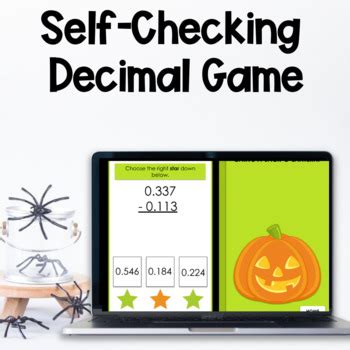 Adding And Subtracting Decimals On Google Slides Halloween By Fiddleheads