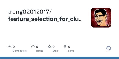 feature selection for clustering main py at main · trung02012017 feature selection for