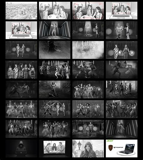 Artstation Story Board Music Video Acer Predator