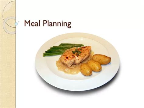 Ppt Meal Planning Powerpoint Presentation Free Download Id1912418