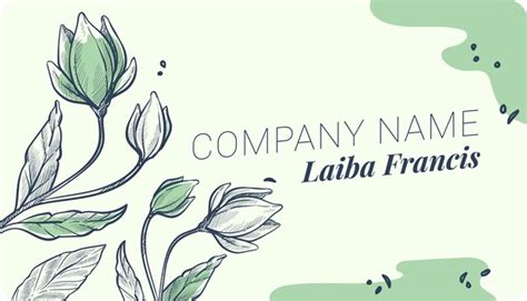 명함 또는 판촉 배너 브랜드 로고 프리미엄 벡터