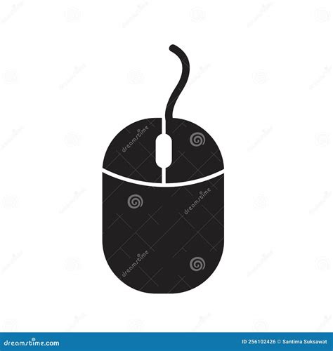Simple Mouse Icon Vector Illustration Stock Vector Illustration Of