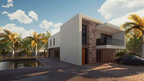Modern House Design Revit And Twinmotion 3d Model Cgtrader