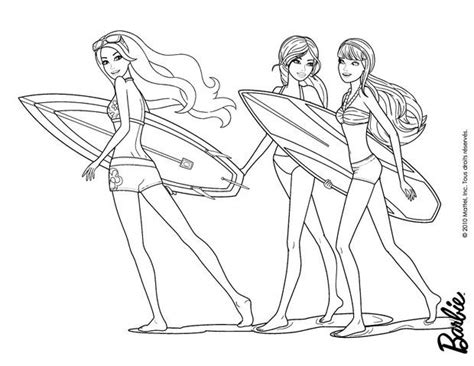 Dibujos Para Colorear De Barbie Y Sus Amigas Barbie Bailrina Y Barbie Princesa Para Imprimir