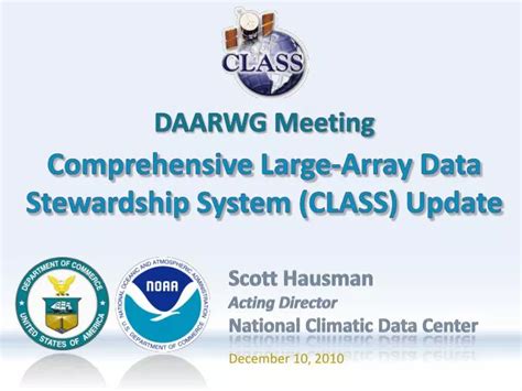 Ppt Comprehensive Large Array Data Stewardship System Class Update