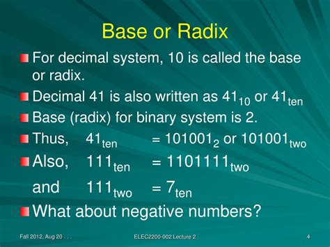 ppt elec 2200 002 digital logic circuits fall 2012 binary arithmetic