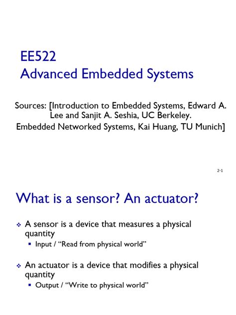 04 Lec Sensors Actuators Pdf Sampling Signal Processing