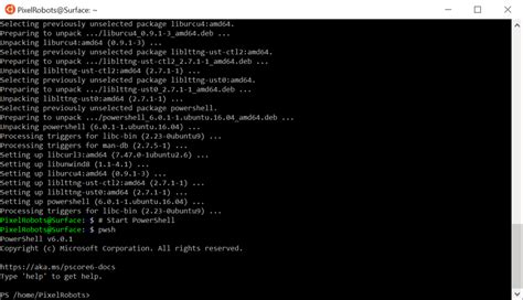 Install PowerShell Core On Windows Subsystem For Linux Ubuntu Pixel Robots
