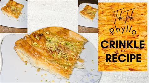 Phyllo Crinkle Dessert Recipe Tiktok Muakacha Youtube