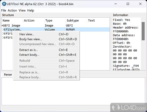 UEFITool Screenshots