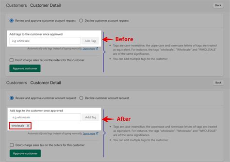 Automatically Add Tags During Customer Approval Instead Of Typing