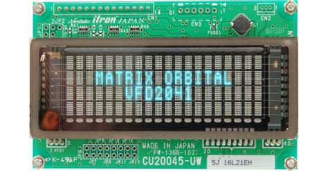 20x4 Intelligent Character Vfd Display