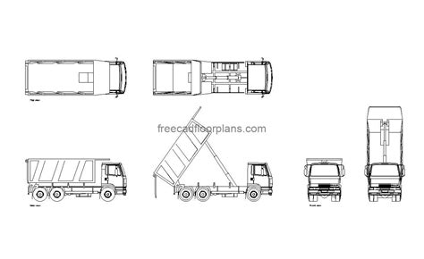 Tipper Truck Free Cad Drawings