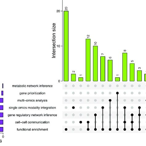 Upset Plot Showing The Classification Of Studies Characterizing