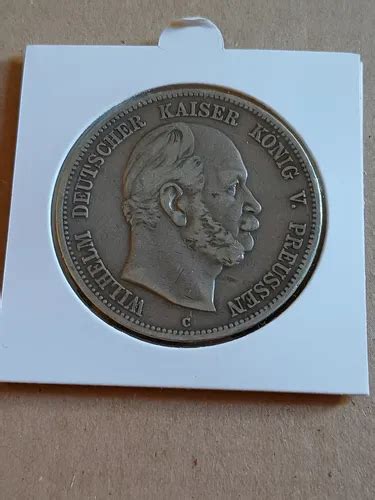 Moneda De Plata 5 Mark Alemania 1876c F Vf Bnc Cuotas Sin Interés