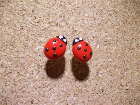 Funny Ladybugs Fimo Earrings Funny Ladybugs Ladybug Fimo