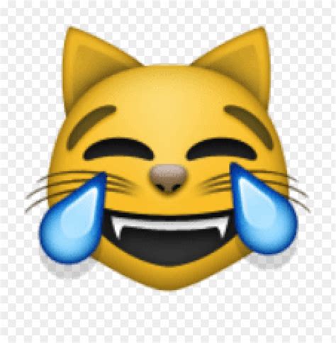 Ios Emoji Cat Face With Tears Of Joy Vector Toppng