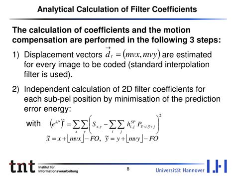 Ppt Two Dimensional Non Separable Adaptive Wiener Interpolation Filter For H264avc