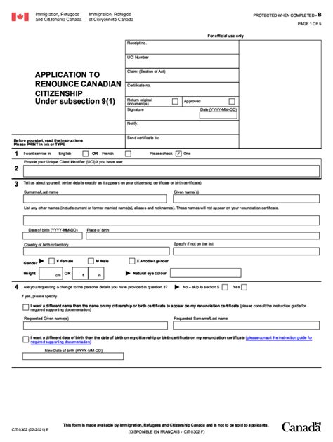 Canada Cit 0302 E 2021 2022 Fill And Sign Printable Template Online
