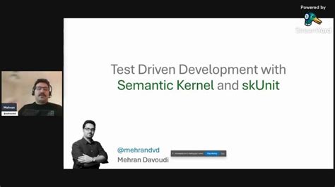 mehran davoudi on linkedin tdd openai with semantic kernel and skunit