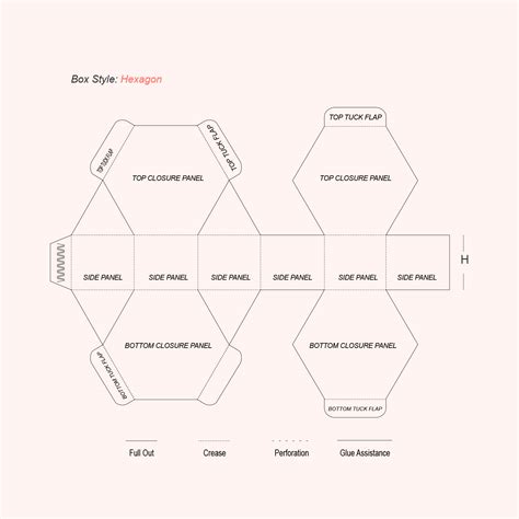 Hexagon Box Cosmetic Boxes