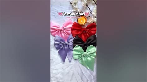 🎀 Meesho Finds🎀6 Bow Chips For Rs 99 Meesho Bowclips Viralvideo Trendingshorts Youtubeshorts