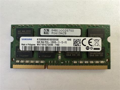 Samsung 8gb Ddr3 メモリ Pc3 12800s 動作確認済 メルカリ