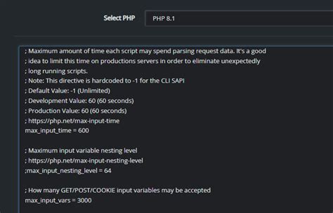 Max Input Vars Requried 3000 General Discussion Cyberpanel Community