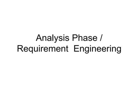 Lectureanalysis Phaseppt