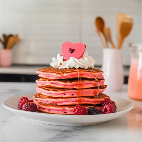 Irresistibly Fluffy Pink Pancakes For A Delicious Celebration