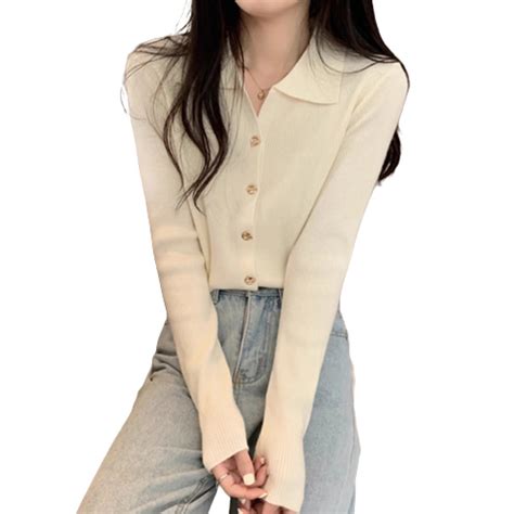 블랙루비스 신축성 좋은 긴팔 플러피 카라 스웨터 가디건 에이블리