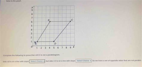 Solved Refer To The Graph Compiete The Following To Prove That Abcd