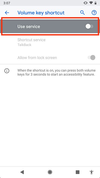 Using The Volume Keys To Activate An Accessibility Feature In Android 10 Abilitynet